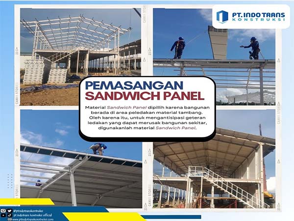 Pemasangan Sandwich Panel